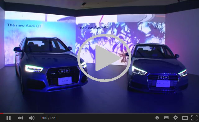 The new Audi Q3 / The new Audi A1 Press Conference | Audi Japan Press ...